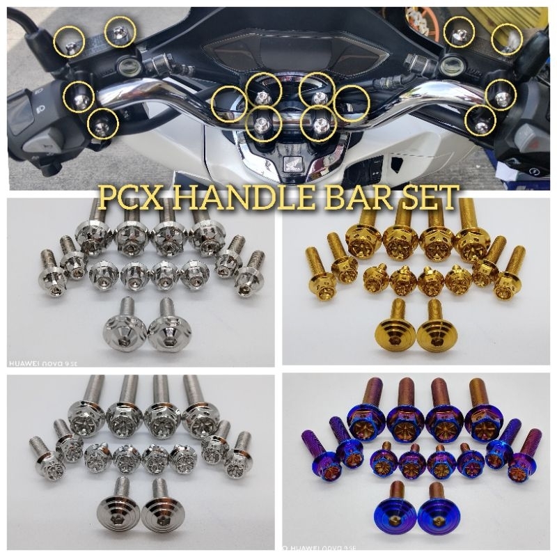 HONDA PCX HANDLE BAR BOLT SET | Shopee Philippines