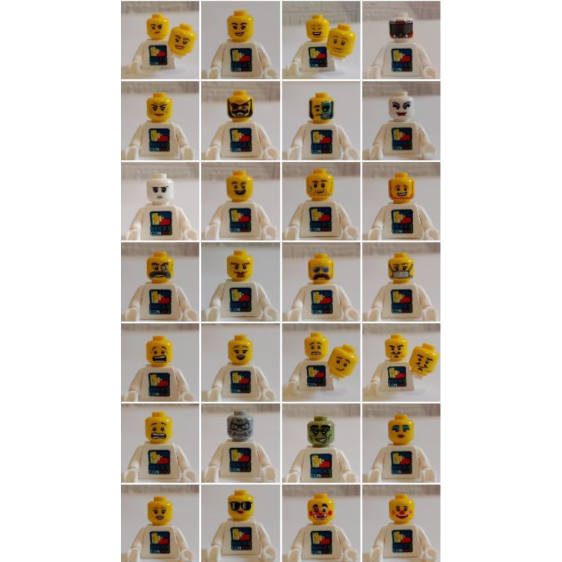 LEGO® MINIFIGURE HEADS ( Authentic ) | Shopee Philippines