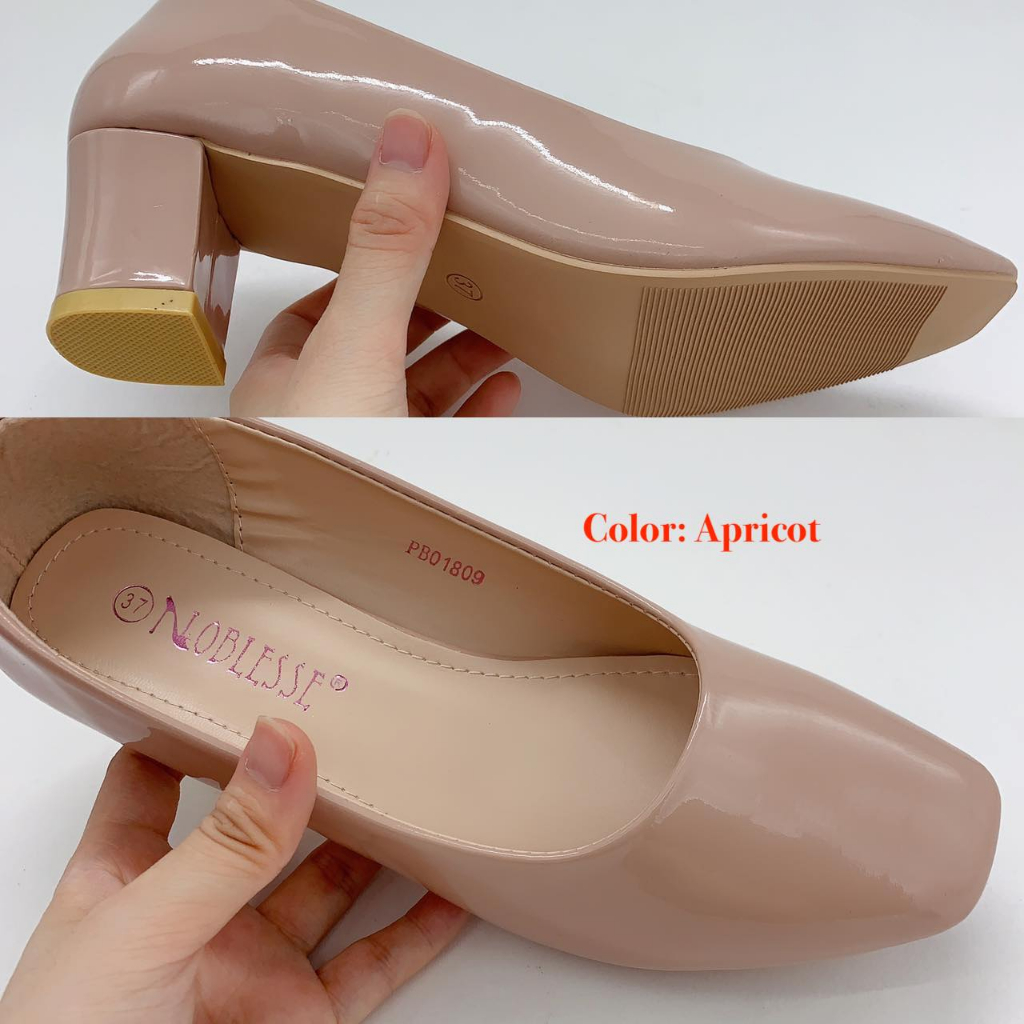 Women Block Heel Shoes Korean Style Black School Office Work White ...