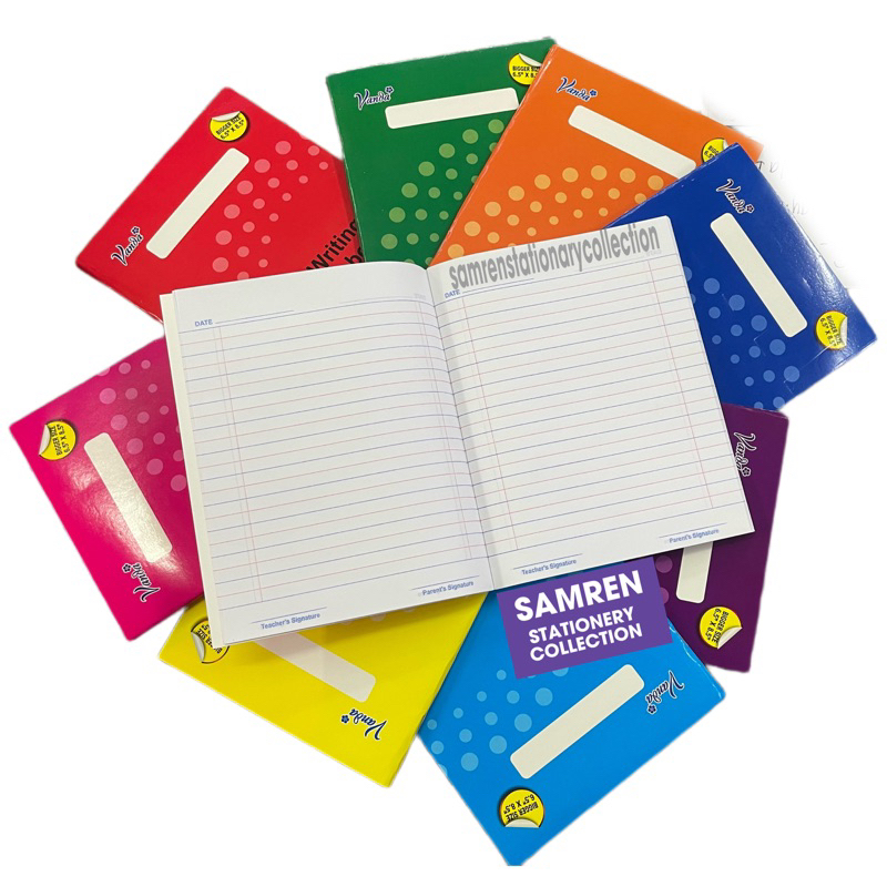 VANDA K-12 WRITING NOTEBOOK 8PCS KINDER/PREP GRADE 1 and 2 Big Spacing ...