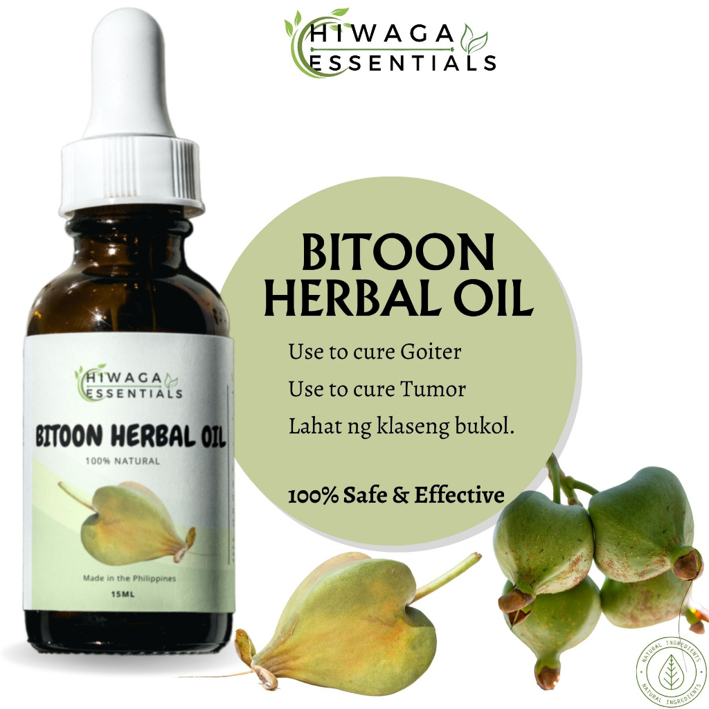 [Hiwaga] Pure Bitoon Natural Herbal Oil for BUKOL, GOITER, TUMOR, CYSTS ...