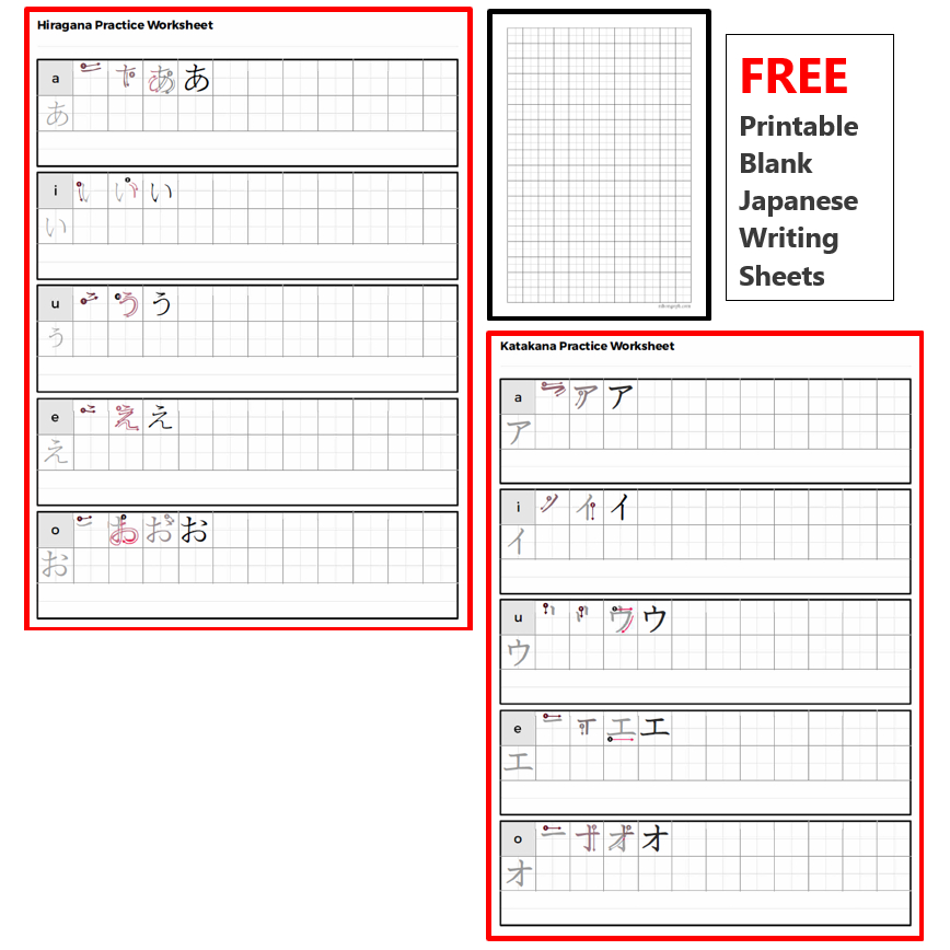 Hiragana and Katakana Practice Worksheets | Shopee Philippines