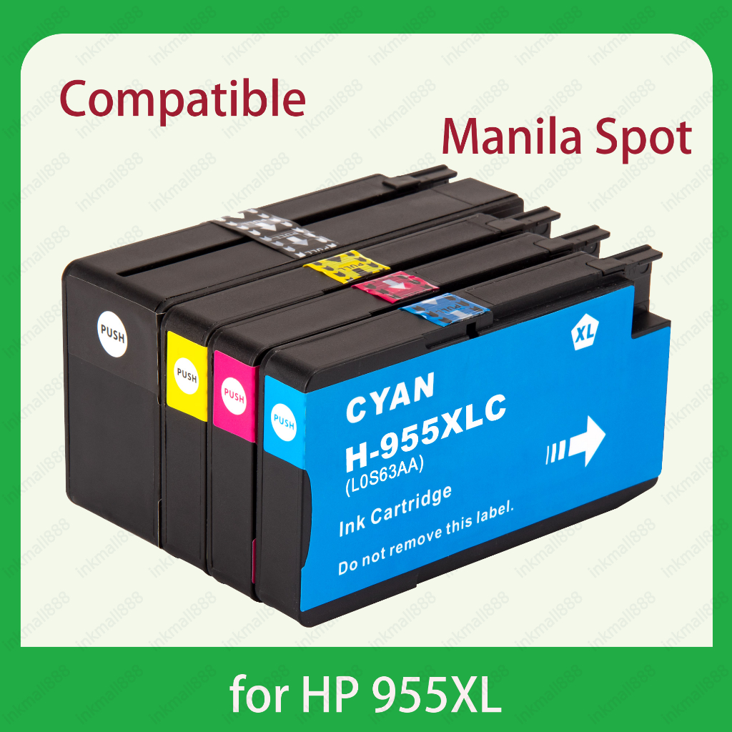 HP 955XL 955xl High Yiled BK C M Y Ink for HP Officejet Pro 7720 7730 ...