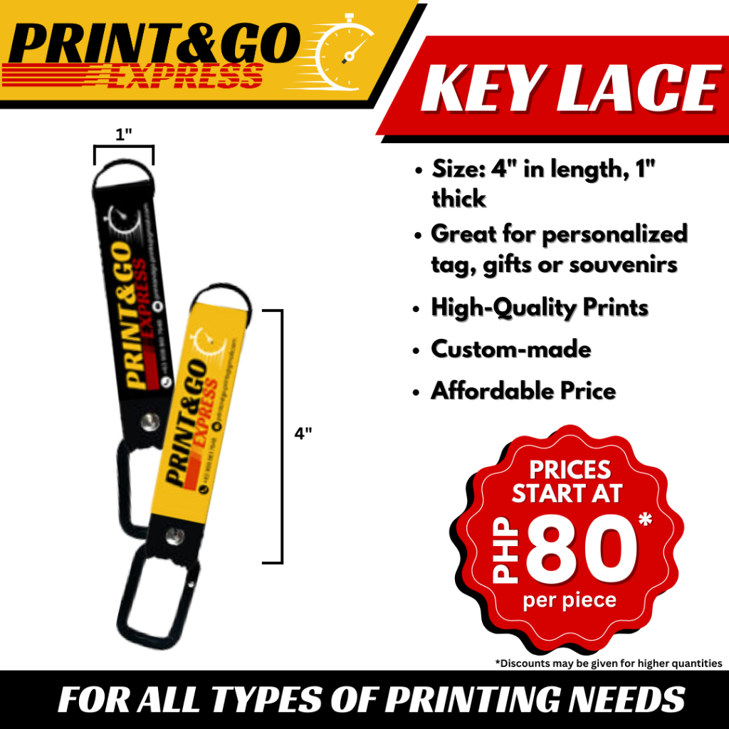 PERSONALIZED / CUSTOMIZED KEY LACE BY PRINT AND GO EXPRESS | Shopee ...