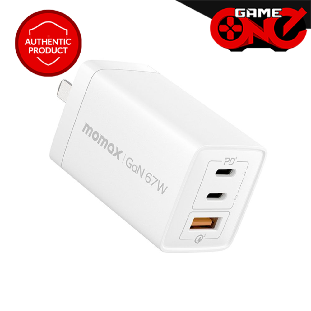Momax Oneplug 3-Port GaN PD3.0 Fast Charging Charger 67W | Shopee Philippines