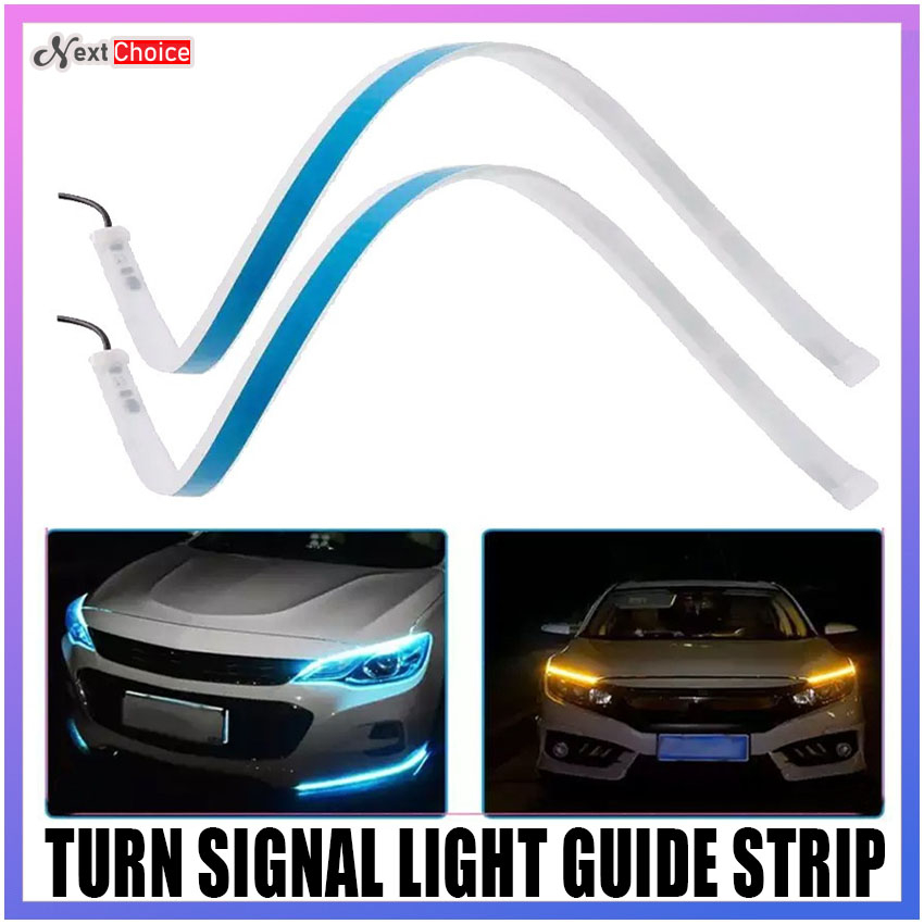 Light Guide Strip Drl 61.7cm Daytime Running Light Flexible Soft Tube ...