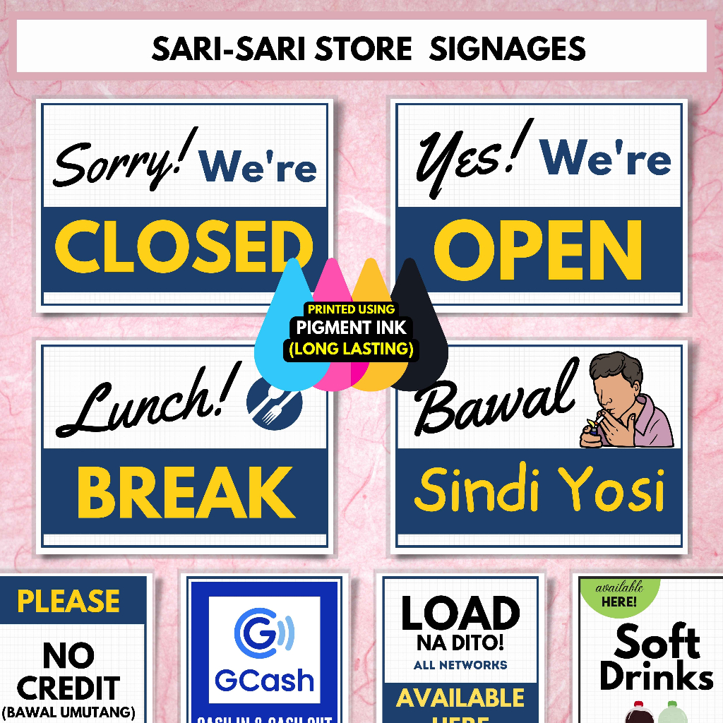 LAMINATED SIGNAGES SARI SARI (MAKAPAL) A4 SIZE | Shopee Philippines