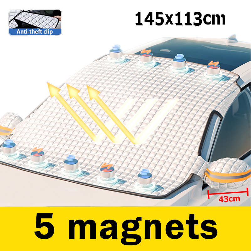 5/9 Magnets UV Blocker Car Front Windshield Cover Universal Window Sun ...