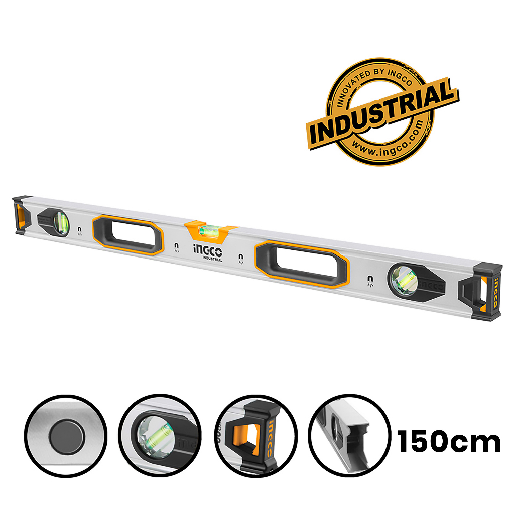 INGCO by Winland Spirit Level bar with Powerful Aluminum Magnetics ...