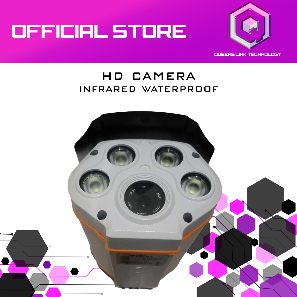 AMAX HD INFRARED CAMERA NK-S9106 WHITE (WATER PROOF) | Shopee Philippines