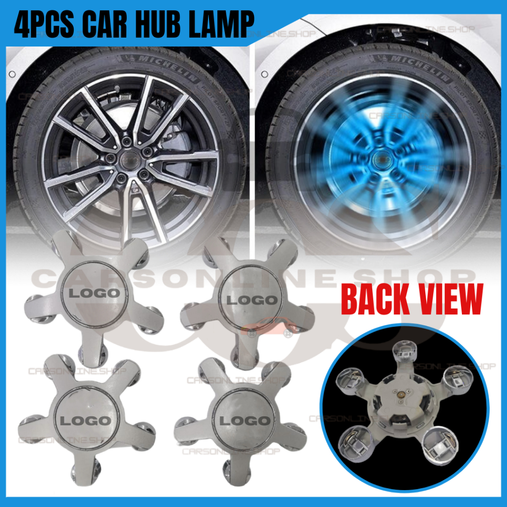COS (3423) 4PCS LED Caps Hub Wheel Light Center Accessory Cover ...