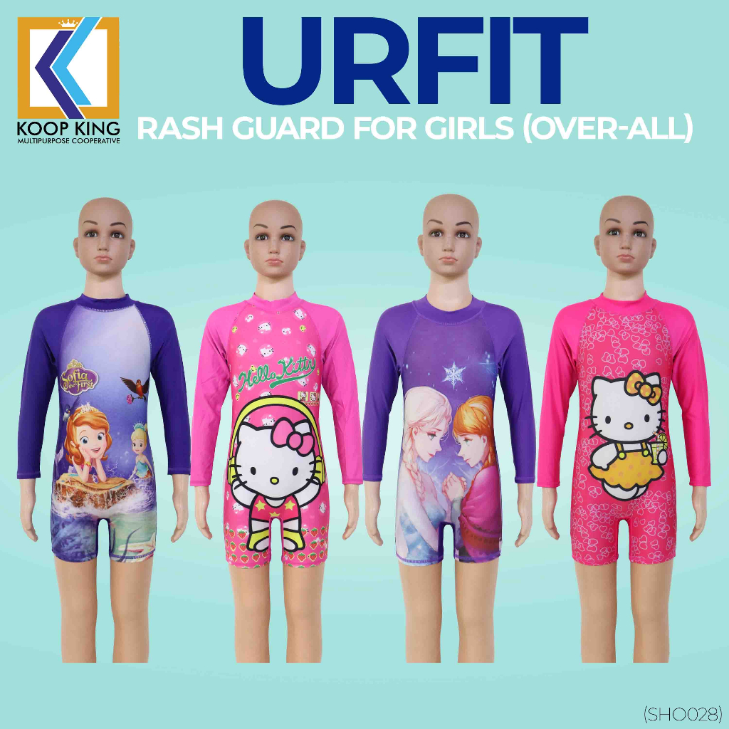 URFIT Rash Guard for Girls (Overall) | Shopee Philippines