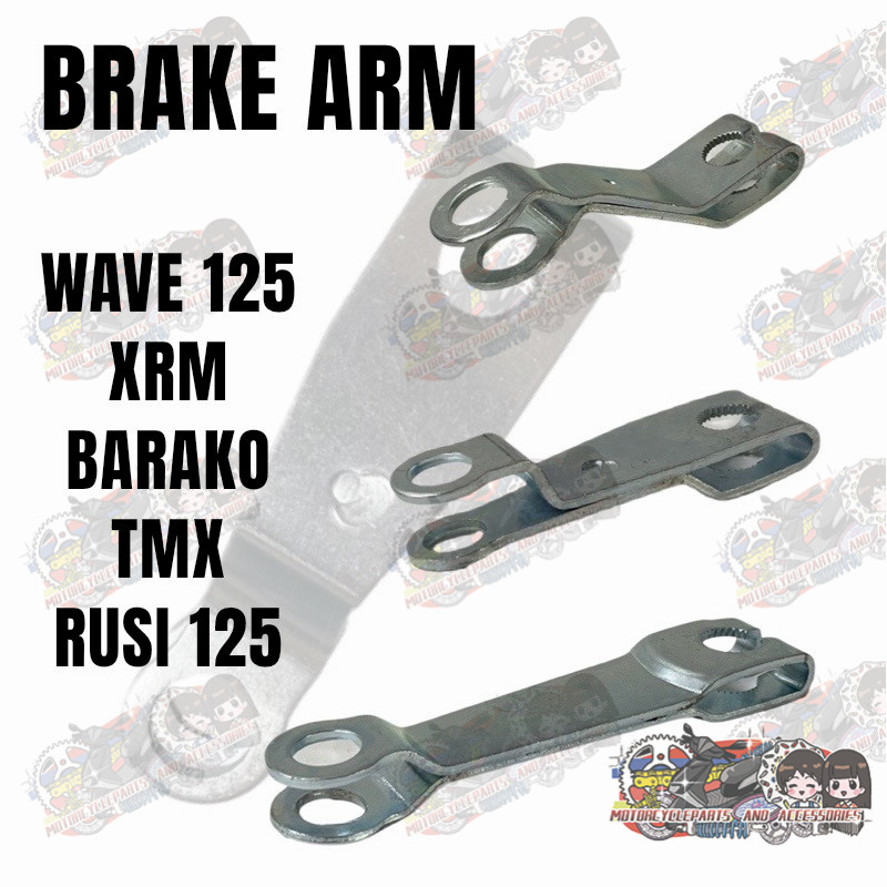 LJ Motorcycle Brake Arm Lever Xrm, Barako, Mio, Wave125, Tmx Front, Tmx ...