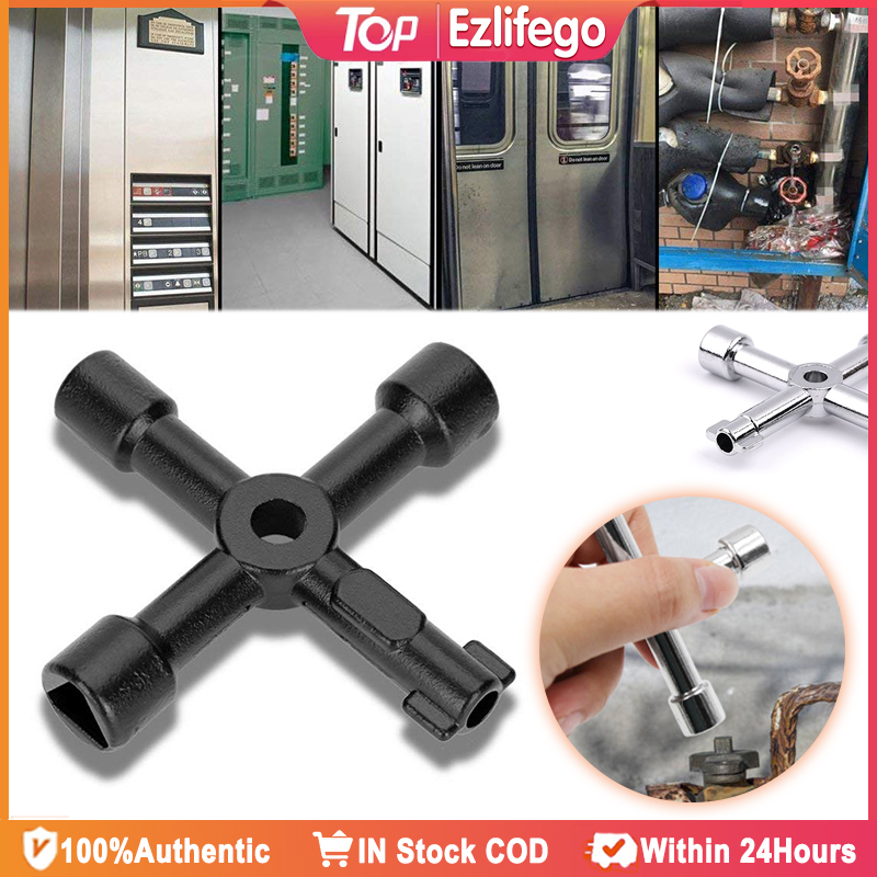 4 Way Multi Function Cross Switch Key Wrench for Elevator Water Meter ...