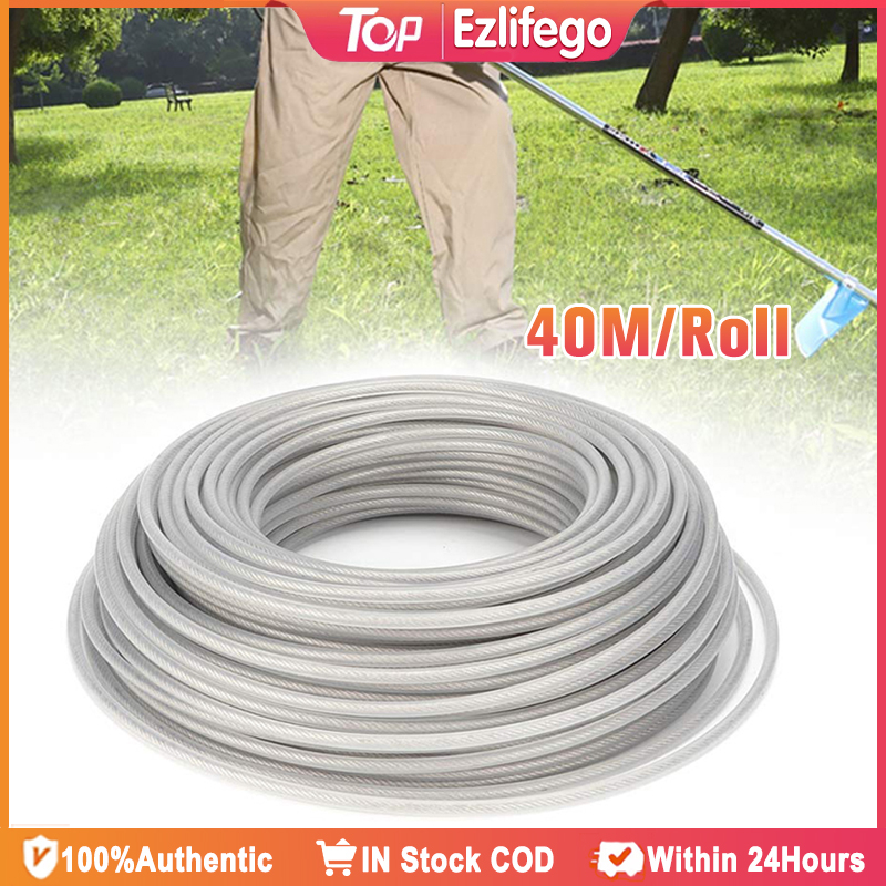 38 Meter Nylon Steel Trimmer Line Diameter 3mm Grass Trimmers String ...