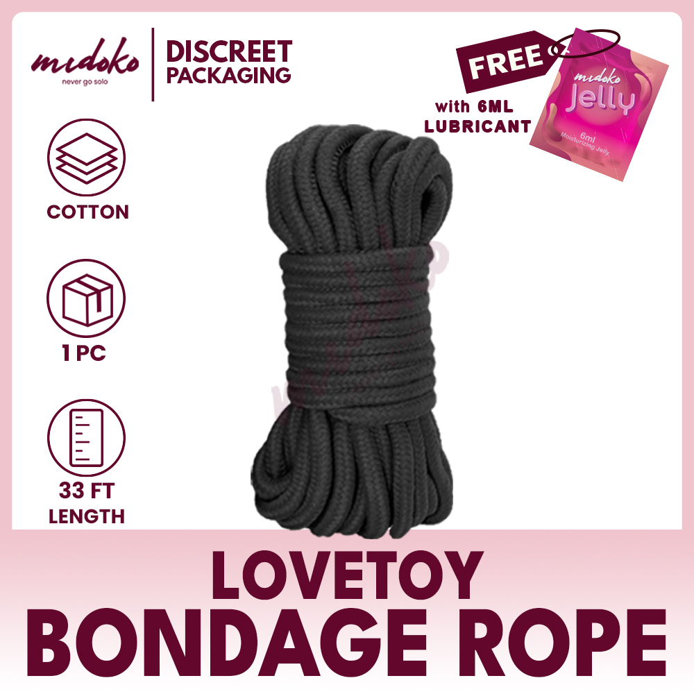 Midoko BDSM Fetish Bondage Rope Sex Toys Black | Shopee Philippines