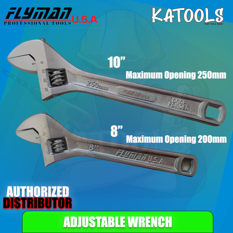 Flyman Original Adjustable Wrench 8"/ 10" Yabe Adjustable Spanner ...