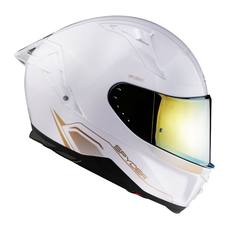 Spyder Fury S0V2 - Full Face Helmet with Dual Visor (Free Clear Visor ...