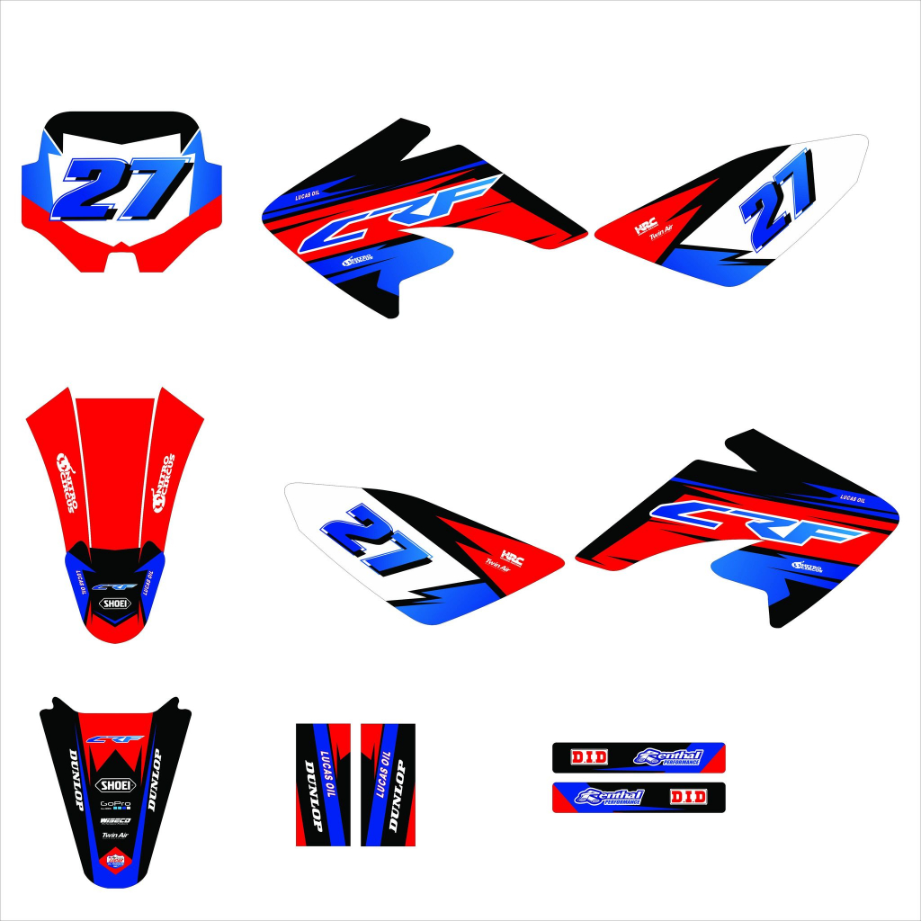 Honda CRF 100 ( 2004 - 2012 ) Graphics kit Sticker Decal | Shopee ...