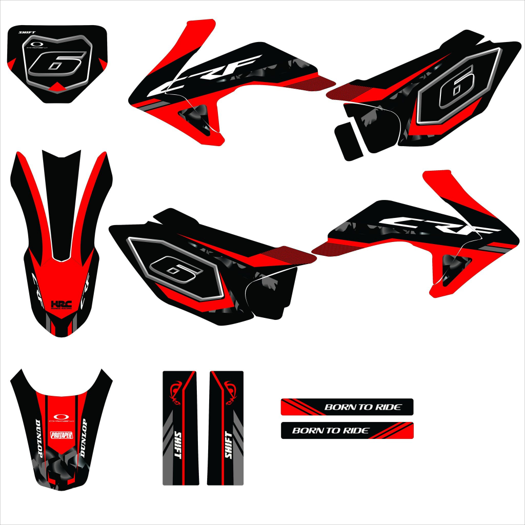 Honda CRF 150F & 230F ( 2015 - 2020 ) Graphics kit Sticker Decal ...