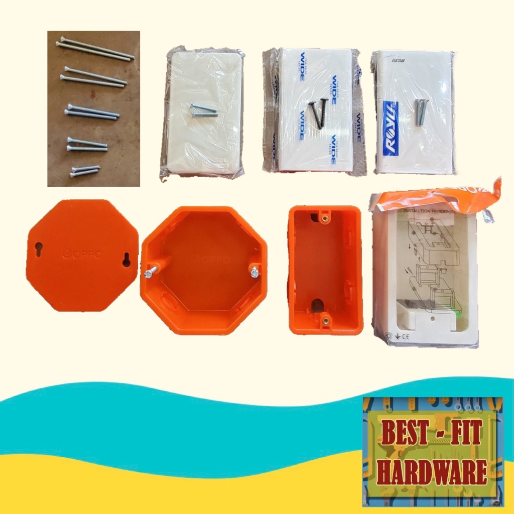 PVC SURFACE / UTILITY / JUNCTION BOX / UTILITY SCREWS | Shopee Philippines