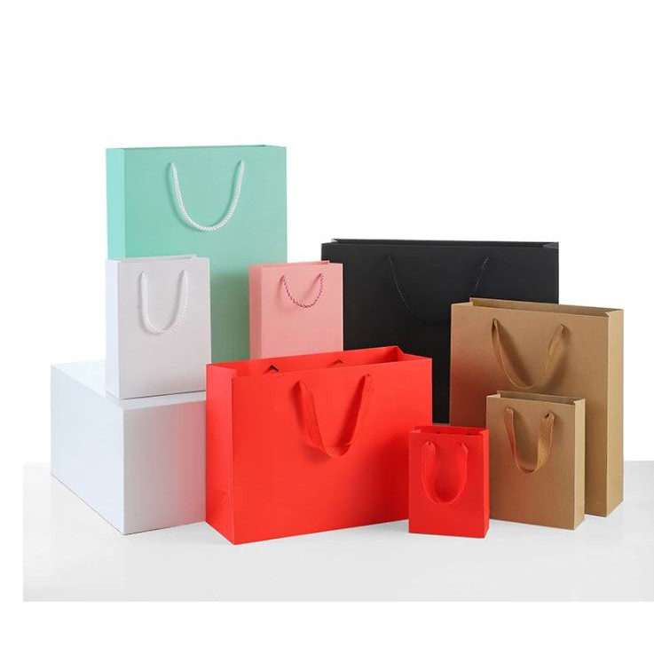 1 pc Premium Paper Bag with handle Hand Gift bag Giveaways Horizontal ...