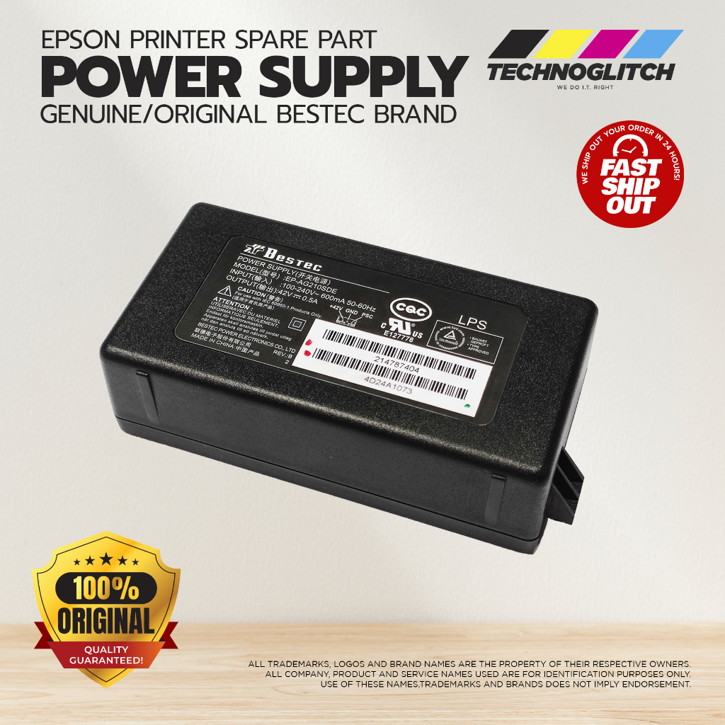 Power Supply for L121, L120, L130, L110, L210, L220, L360, L565 ...