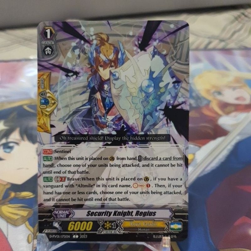SECURITY KNIGHT, REGIUS C D-PV01 CARDFIGHT VANGUARD ENGLISH | Shopee Philippines