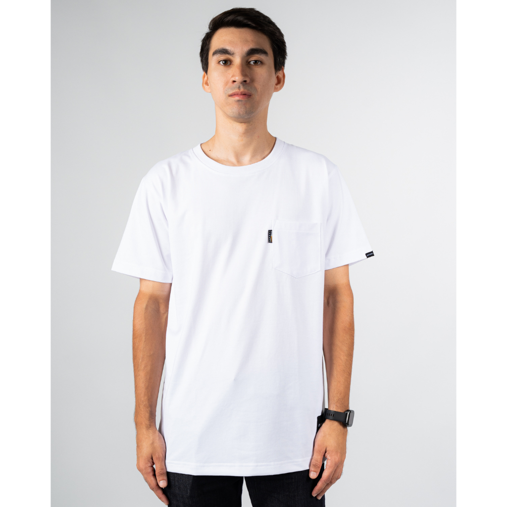 DAILY GRIND POCKET TEE 2 WHITE | Shopee Philippines