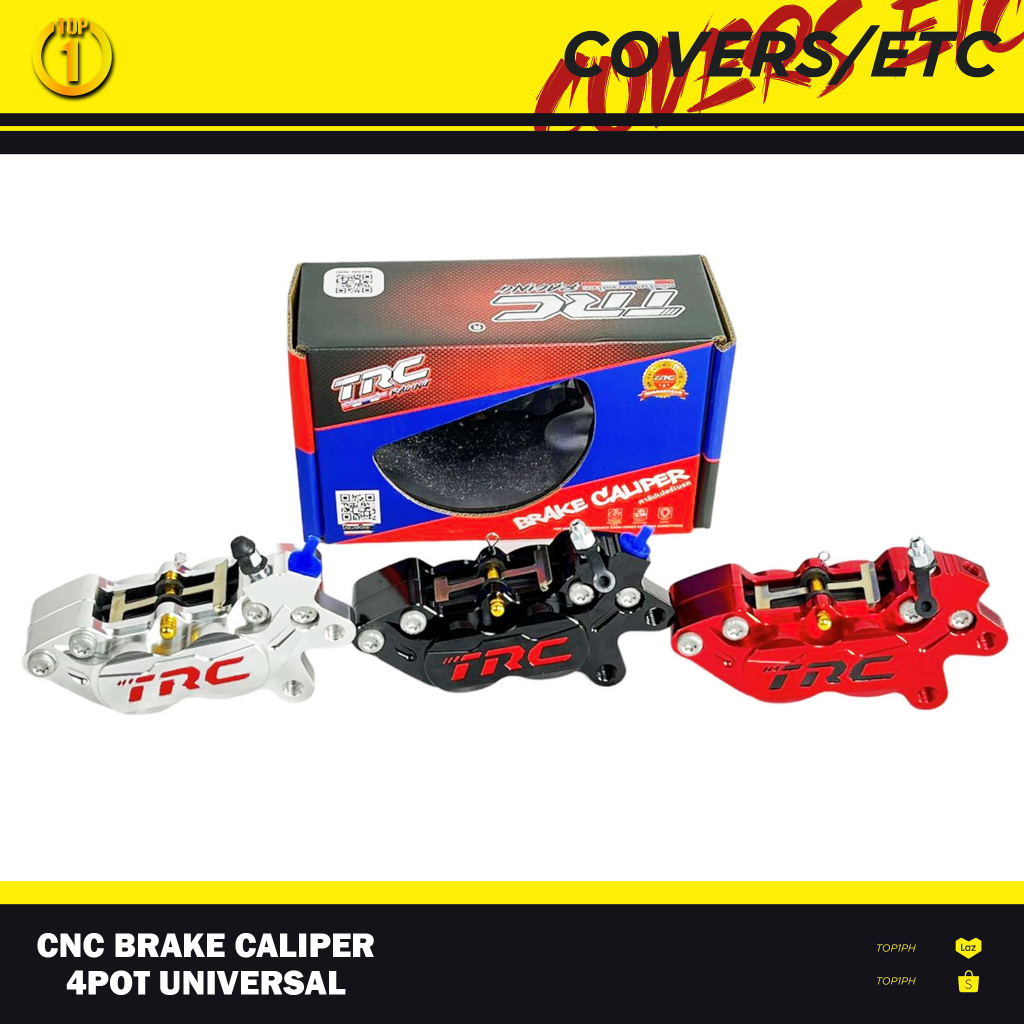 TRC Front Rear Brake Caliper 4 Pot CNC Motorcycle (right side) | Shopee ...