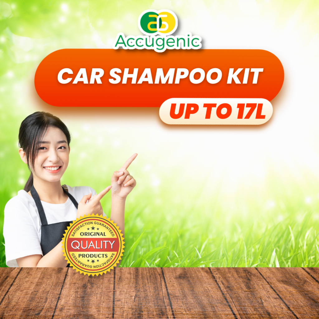 Accugenic DIY Car Shampoo Kit Premium 17L Yield Highly Concentrated ...