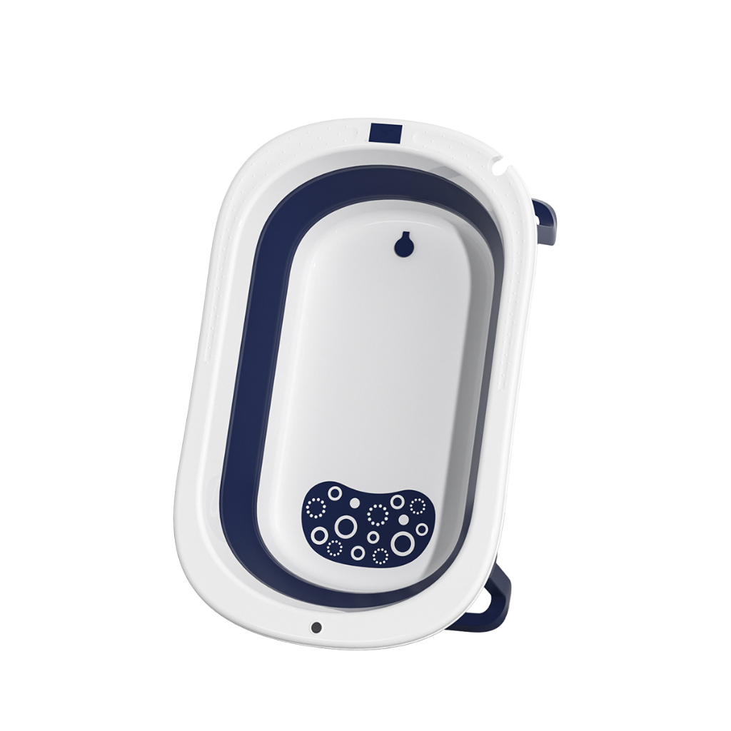 Foldable Baby Bath Tub With Net For Newborn Adjustable Non-Slip Bathtub ...