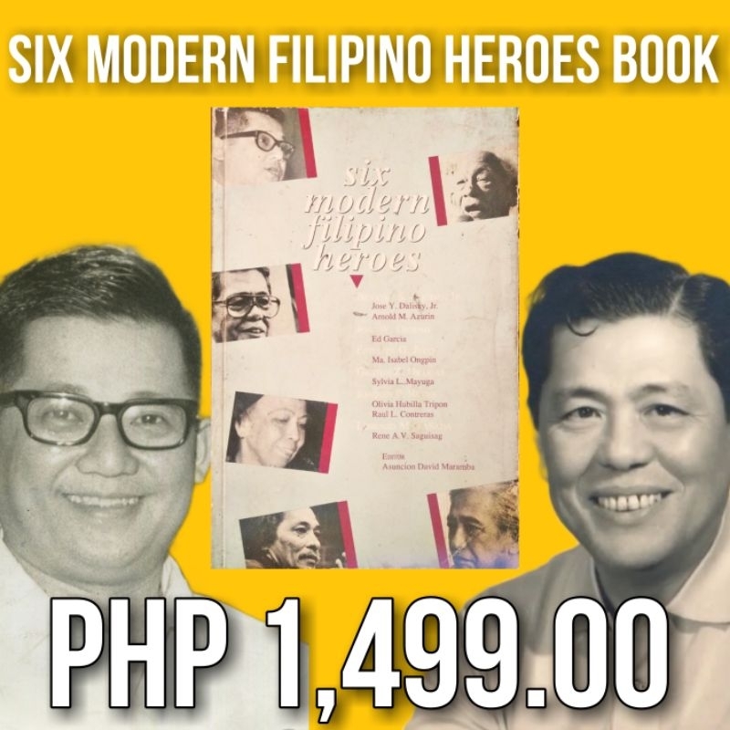 (EXTREMELY RARE) Six Modern Filipino Heroes Book featuring Ninoy ...