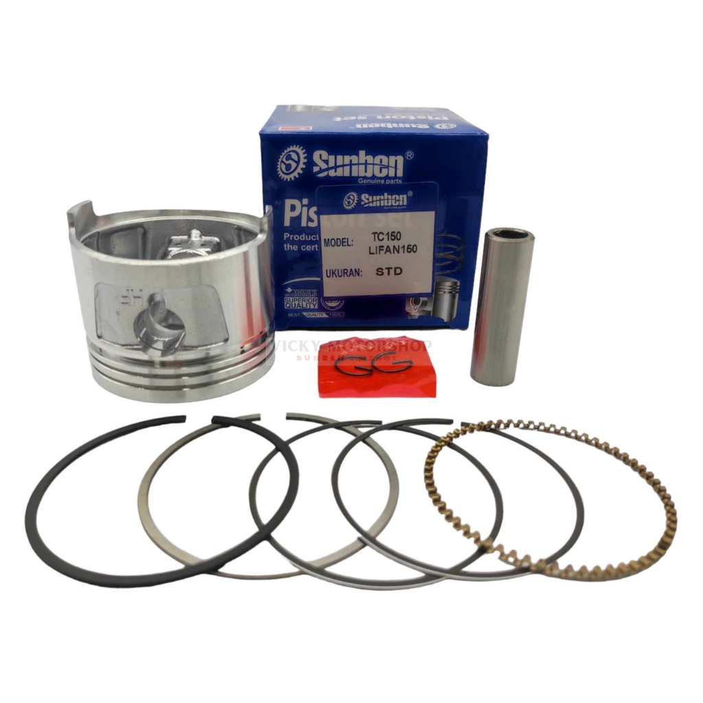 PISTON KIT SET STANDARD FOR WAVE125 WAVE100 SMASH SHOGUN TC125 LIFAN110 ...