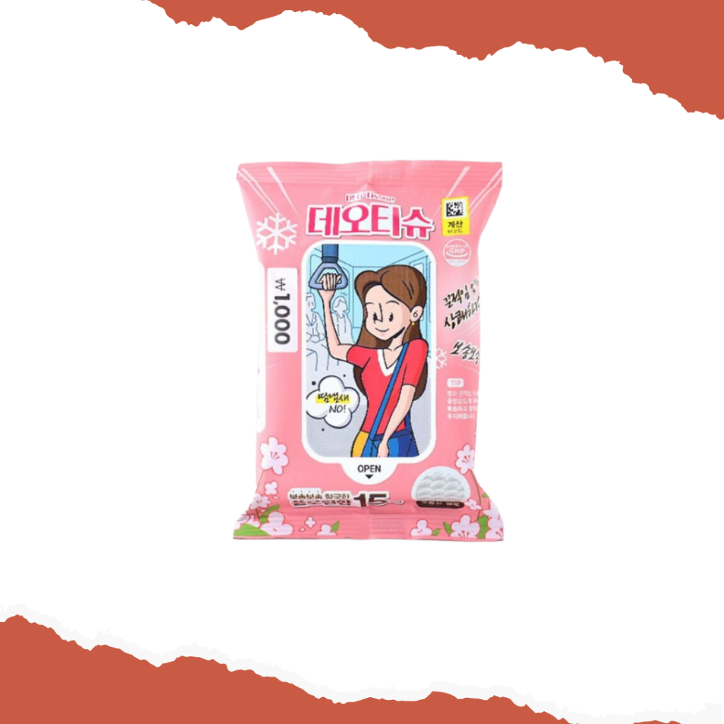 DAISO Korea - Cooling Perfume Deo Tissue 15 pieces (floral fragrance ...