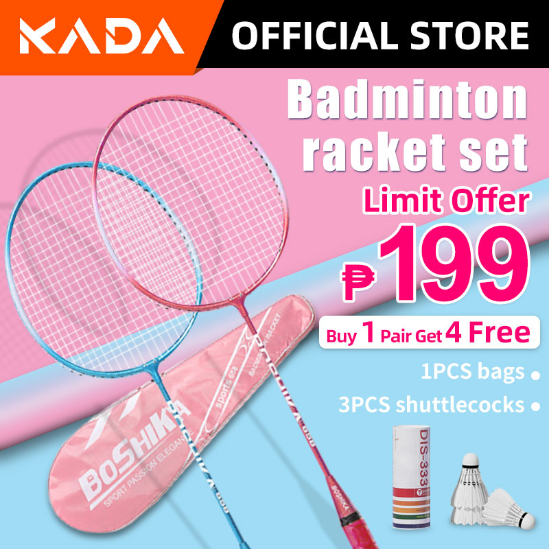 KADA 2PCS Badminton Racket Original Set Light Durable Alloy Adult Gym ...