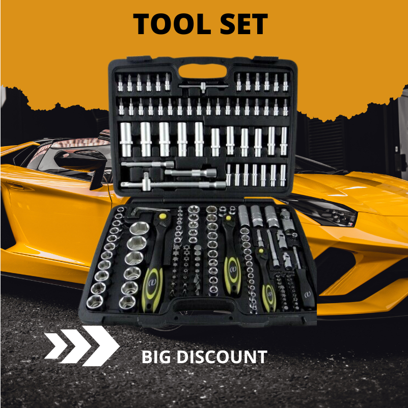 82 PCS Tools Set for Motorcycle Car Bike Hand Tool Socket Wrench Multifunctional Torque S4 ...