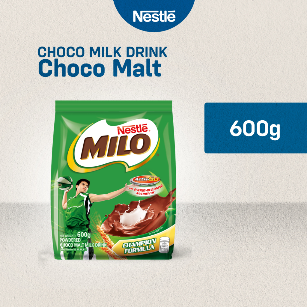 Milo Powdered Choco Malt Milk Drink 600g | Shopee Philippines