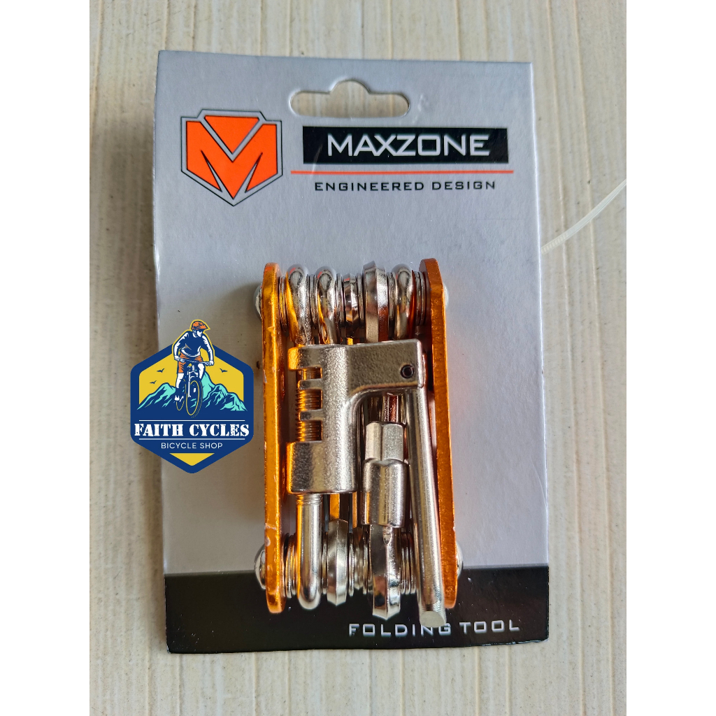 MAXZONE Mini Repair Pocket Bicycle Folding Tool with Chain Cutter MTB ...