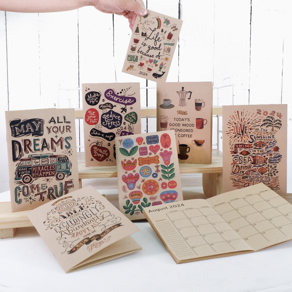 Papemelroti Pocket Planner 2024 | Calendar | Daily Weekly Monthly ...