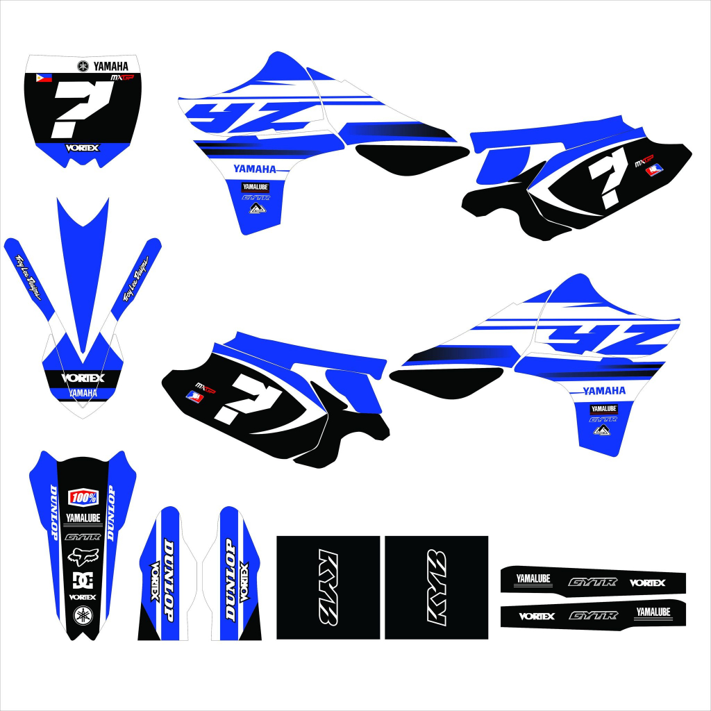 Yamaha YZ 450F ( 2010 - 2013 ) Graphics kit Sticker Decal | Shopee ...