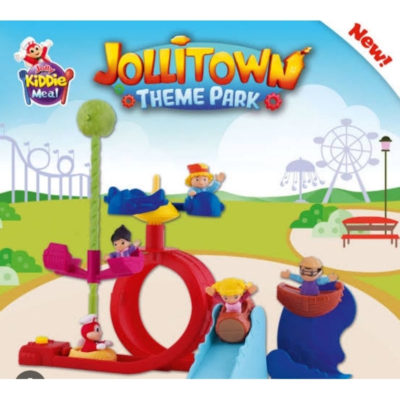 2019 Jollibee Jollitown Theme Park set of 4 Popo Hetty Yum And Twirlie ...