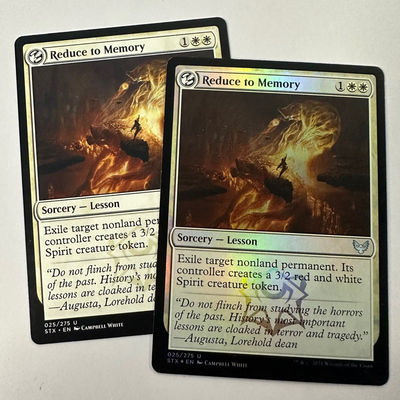 REDUCE TO MEMORY | STX STRIXHAVEN | WHITE | MTG MAGIC THE GATHERING ...