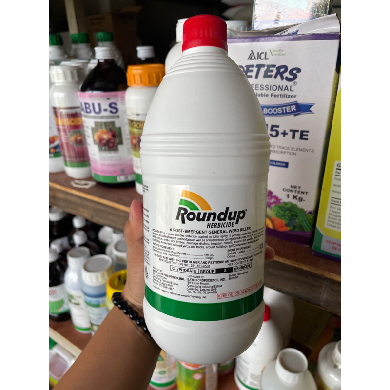 ROUNDUP Herbicide 1Liter by Bayer ~ Glyphosate | Shopee Philippines