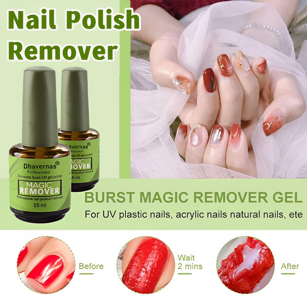 15ml Nail Gel Remover Nail Polish Remover Soak Off Burst Manicure ...