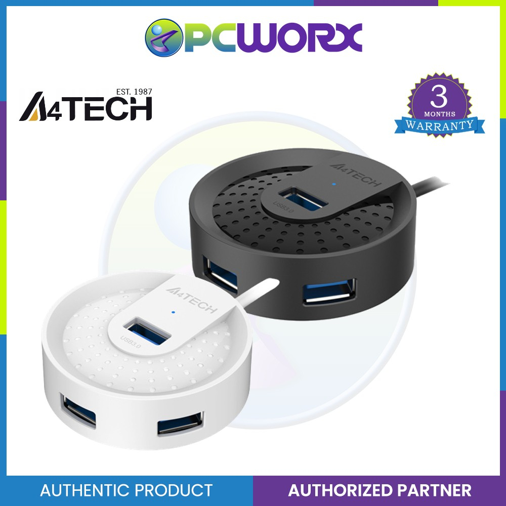 A4Tech HUB-56/HUB-20/HUB-30, Light-weight Design, 150 cm Cable, Plug ...