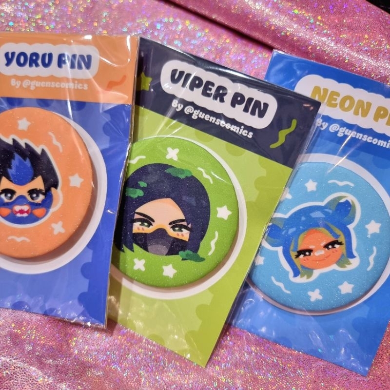 Valorant Agents Neon Yoru Viper Pins | Shopee Philippines