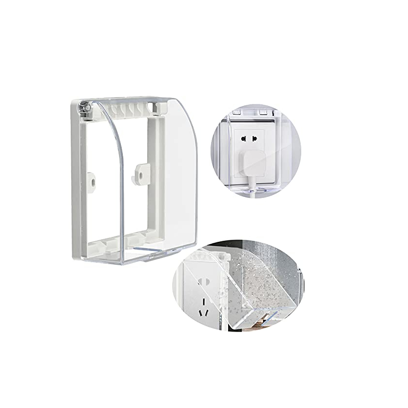 Self-Adhesive Waterproof Socket Cover, Wall Switch Socket Flip Cap ...
