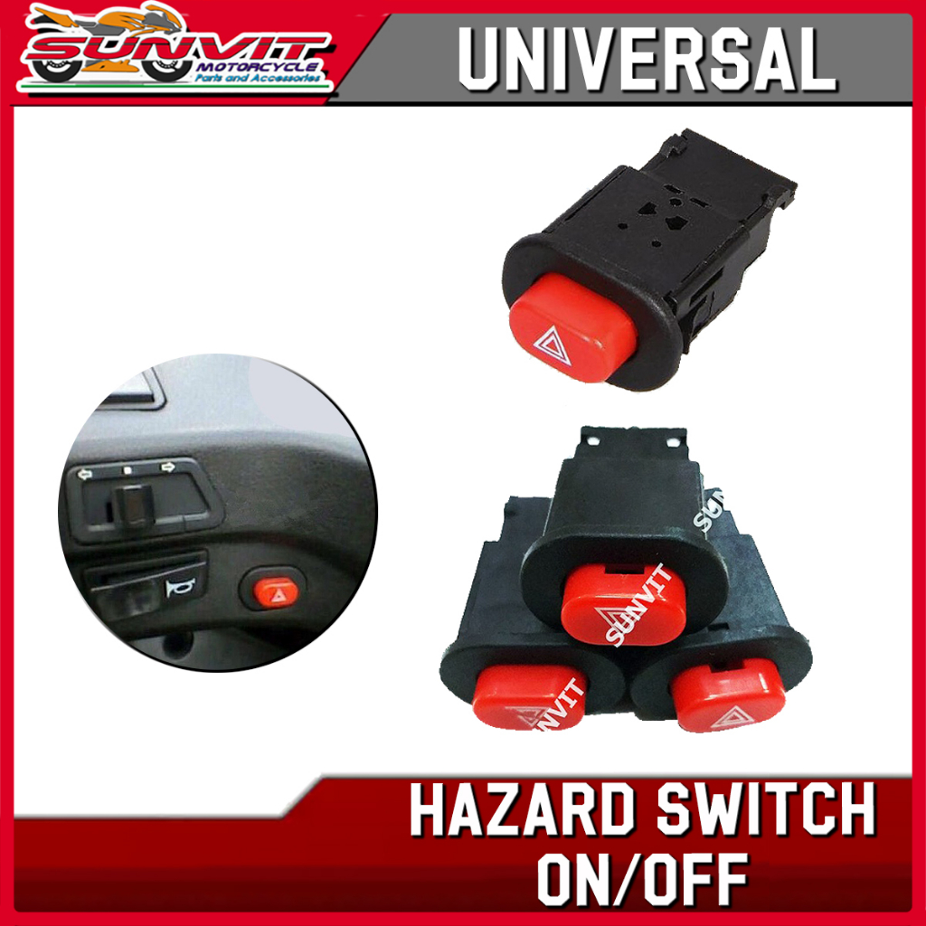 MOTORCYCLE HAZARD SWITCH UNIVERSAL | Shopee Philippines