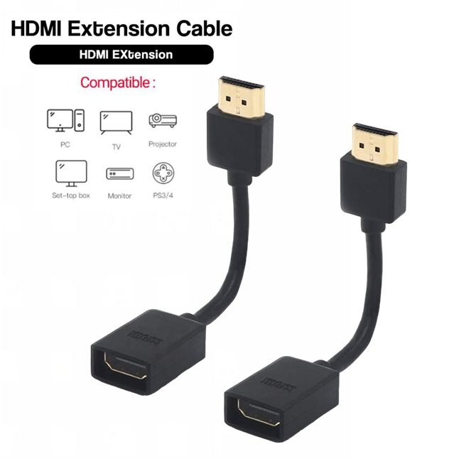 HDMI Extension Male To Female Cable Protector Extender 0.5meter ...